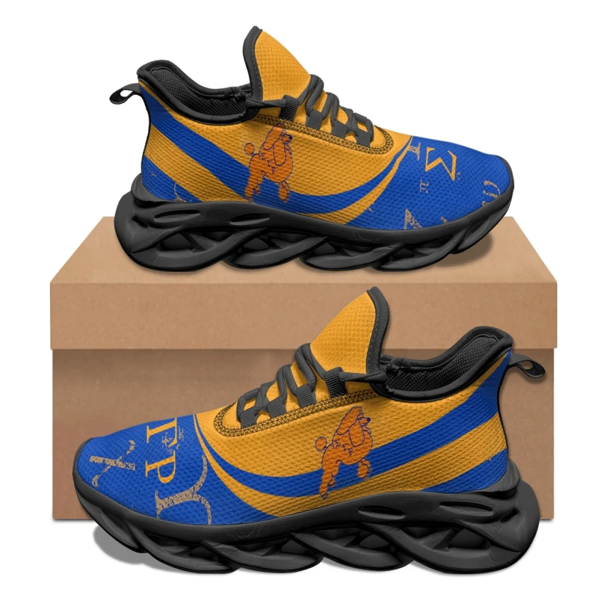 Sigma Gamma Rho Brand Design Comfortable Running Shoes Poodle Pattern ...