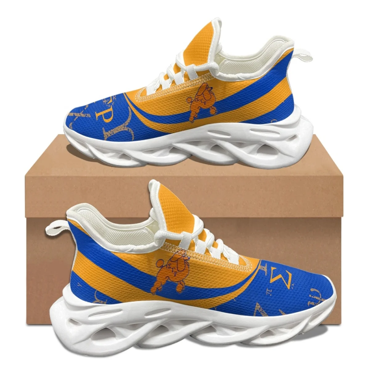 Sigma Gamma Rho Brand Design Comfortable Running Shoes Poodle Pattern ...