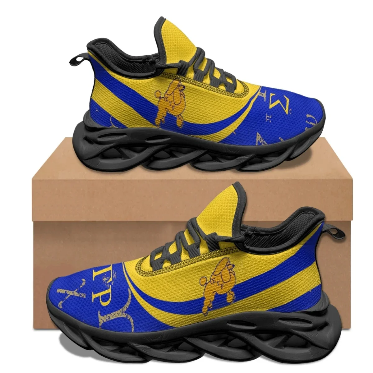 Sigma Gamma Rho Brand Design Comfortable Running Shoes Poodle Pattern ...
