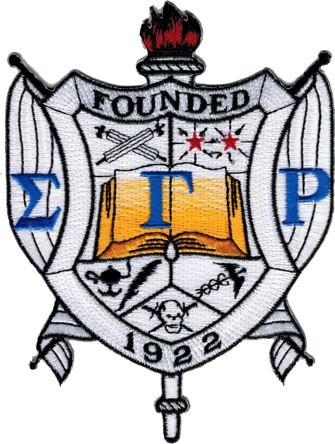 Sigma Gamma Rho Crest Emblem Iron-On Patch [White - 5"] - Walmart.com