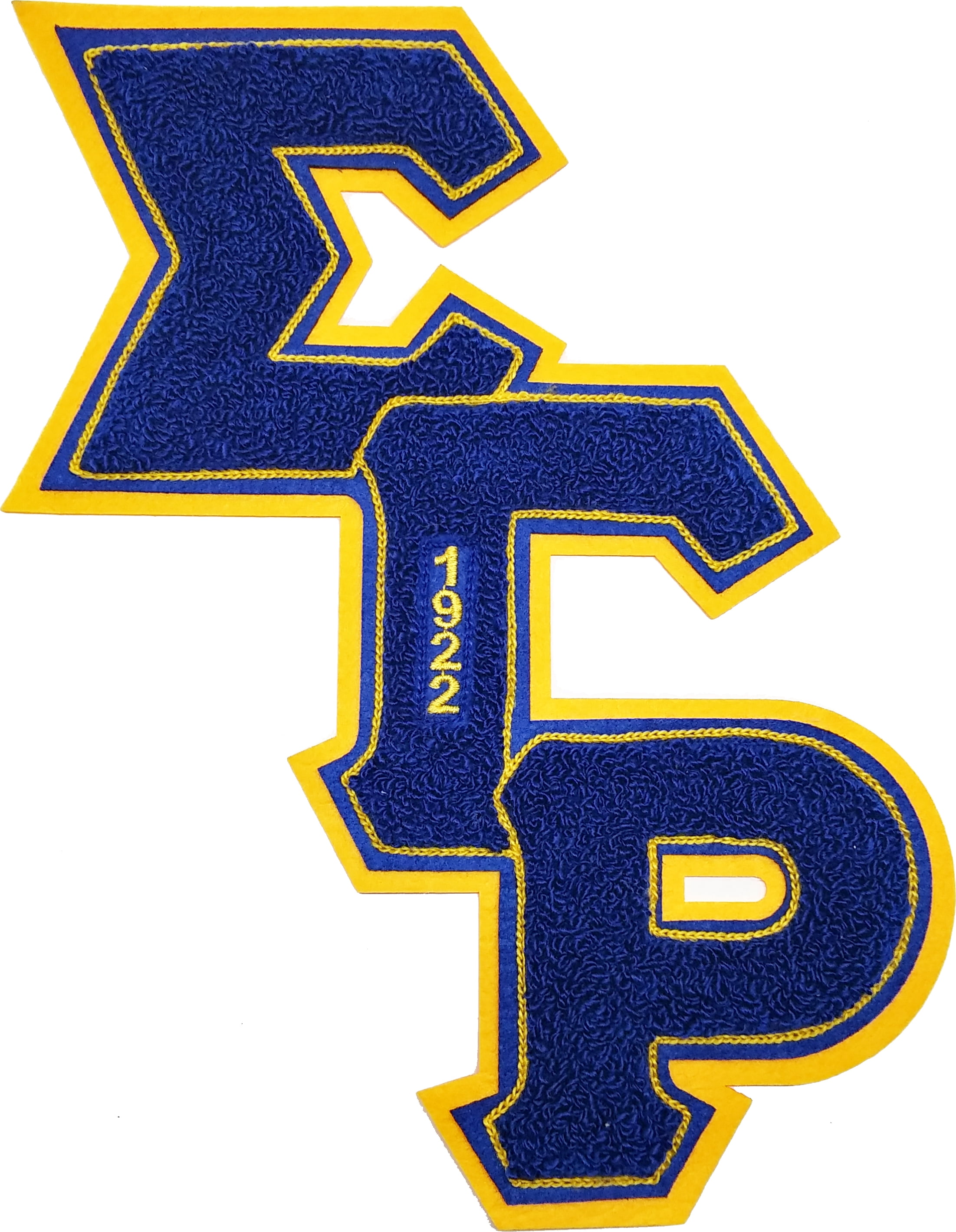 Sigma Gamma Rho Diagonal Letter Chenille Sew-On Patch [Blue - 10 ...