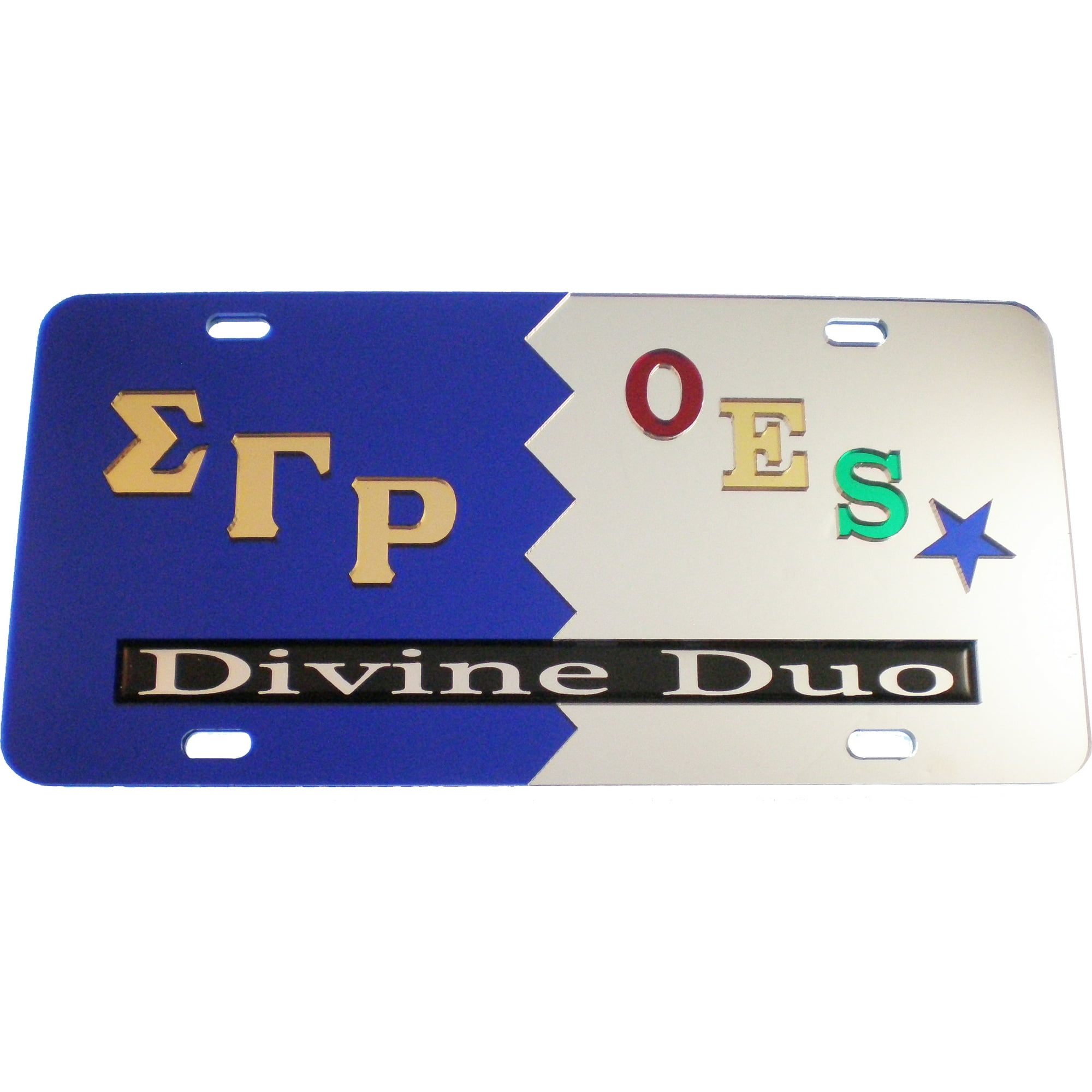 Silver Star License Plate