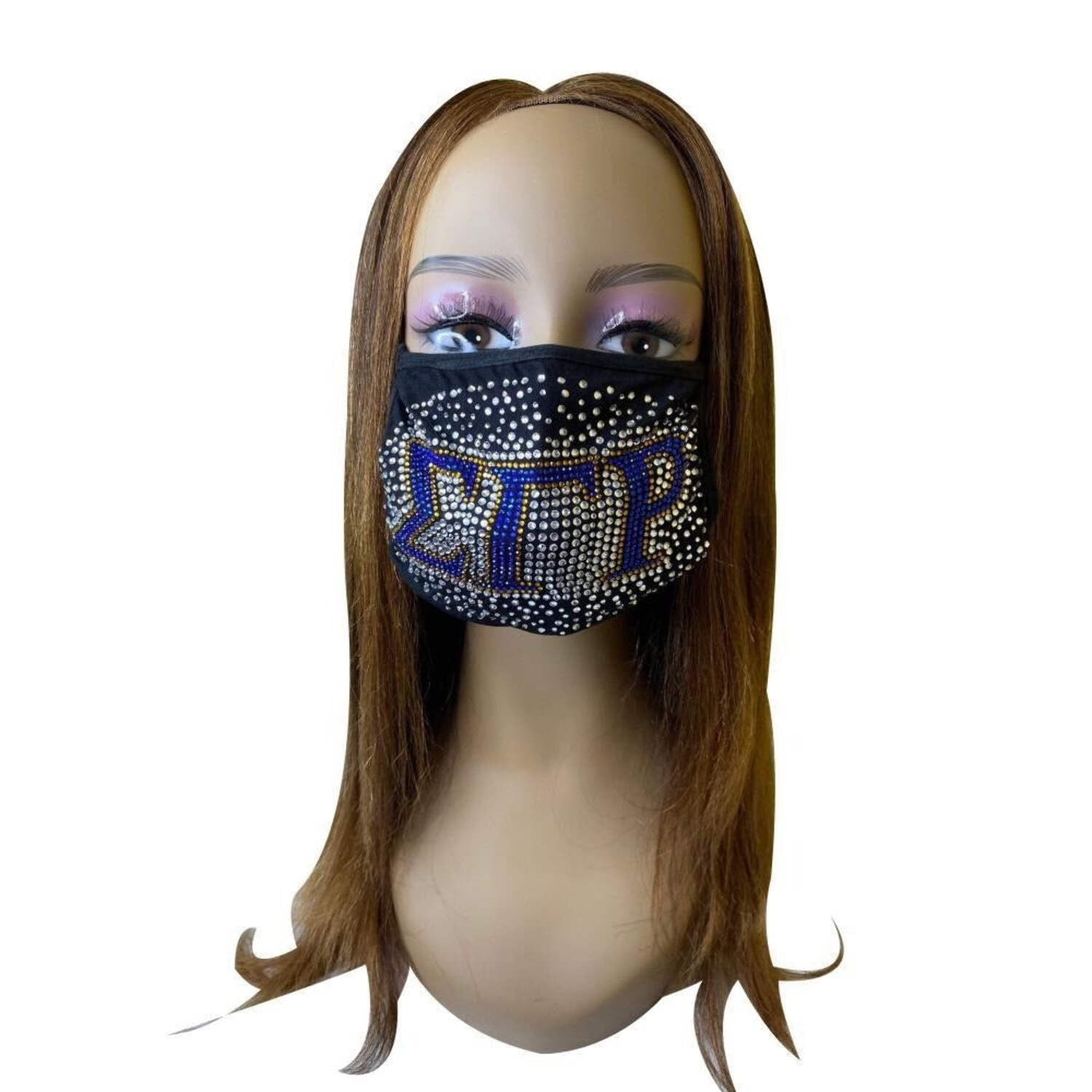 Sigma Gamma Rho Face Mask Sprinkled Bling Design - Walmart.com