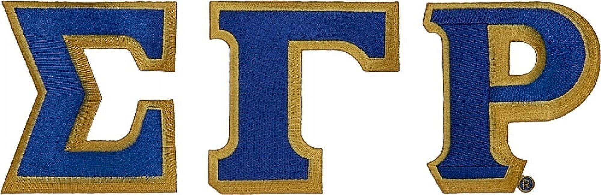 Sigma Gamma Rho Large Letter Iron-On Patch Set [Royal Blue - 4 ...