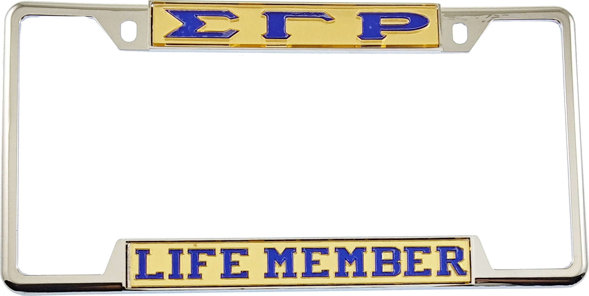 Sigma Gamma Rho Life Member License Plate Frame [Decal Visible Frame ...