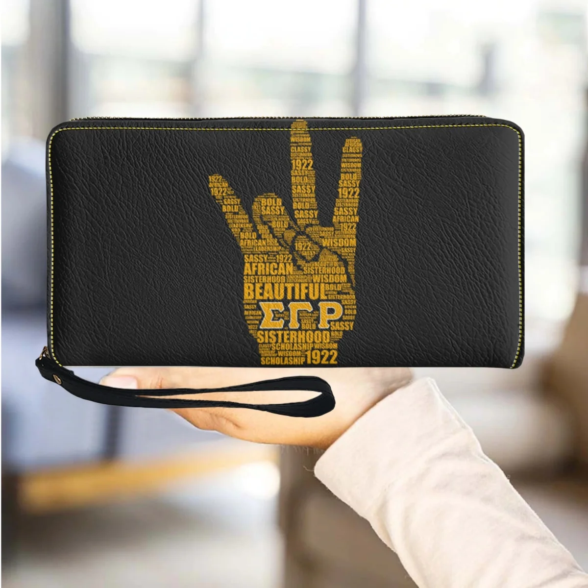 Sigma Gamma Rho Luxury Design Long Wristband Wallet New Casual Commuter ...