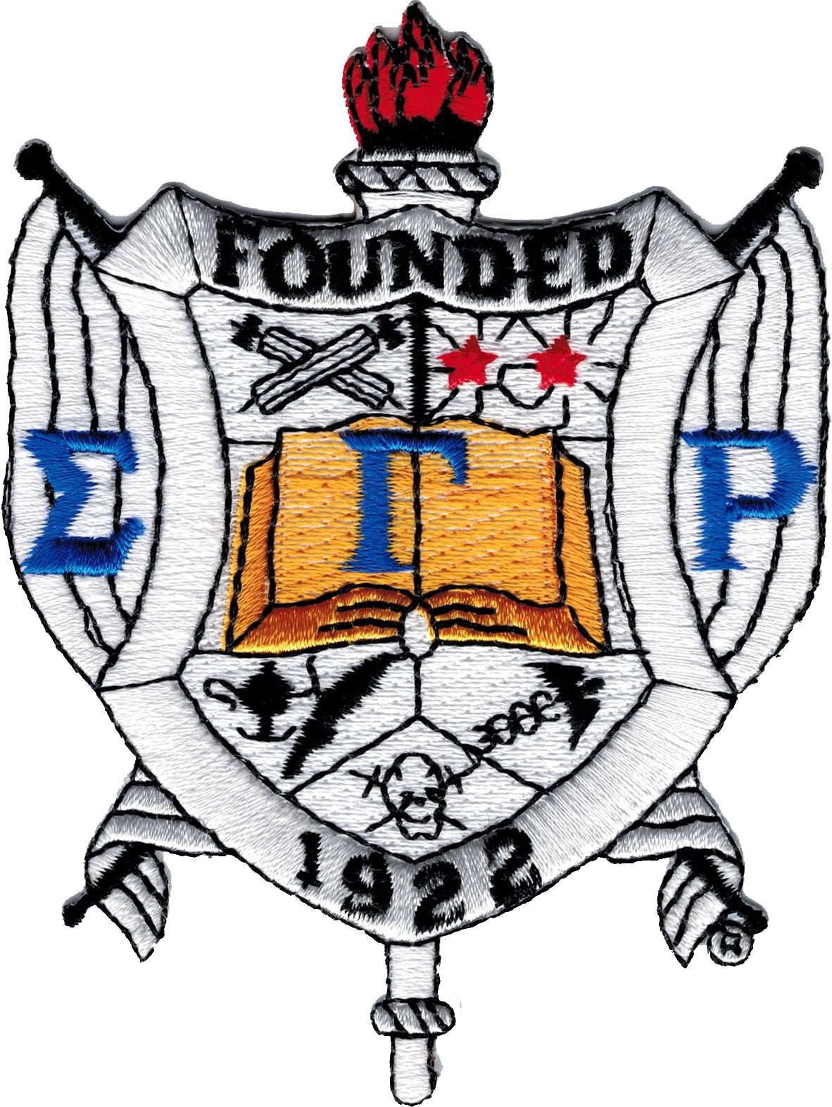 Sigma Gamma Rho New Crest Iron-On Patch [White - 4"T] - Walmart.com