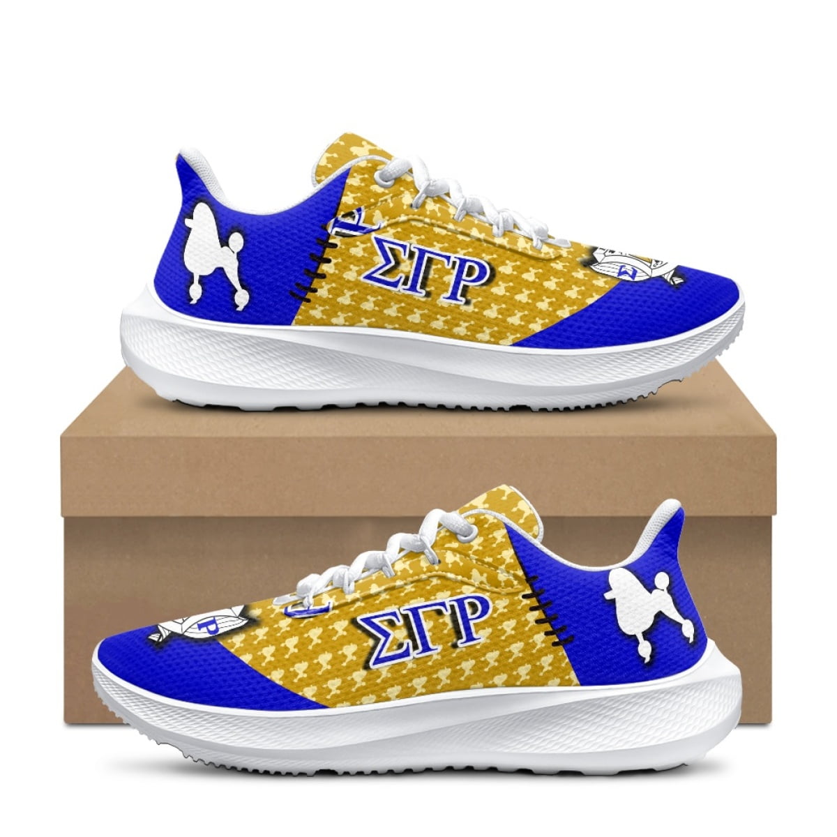 Sigma Gamma Rho Poddles Design Mesh Sneakers Outdoor Wea-Resistance ...