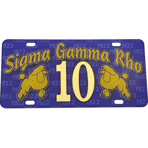 Sigma Gamma Rho License Plate
