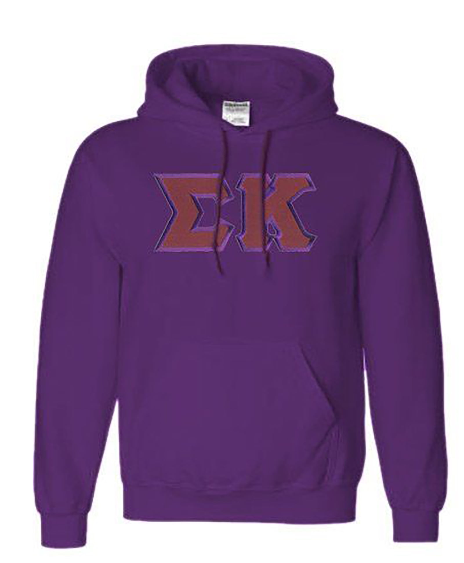 Sigma Kappa Lettered Hooded Sweatshirt Medium Purple - Walmart.com