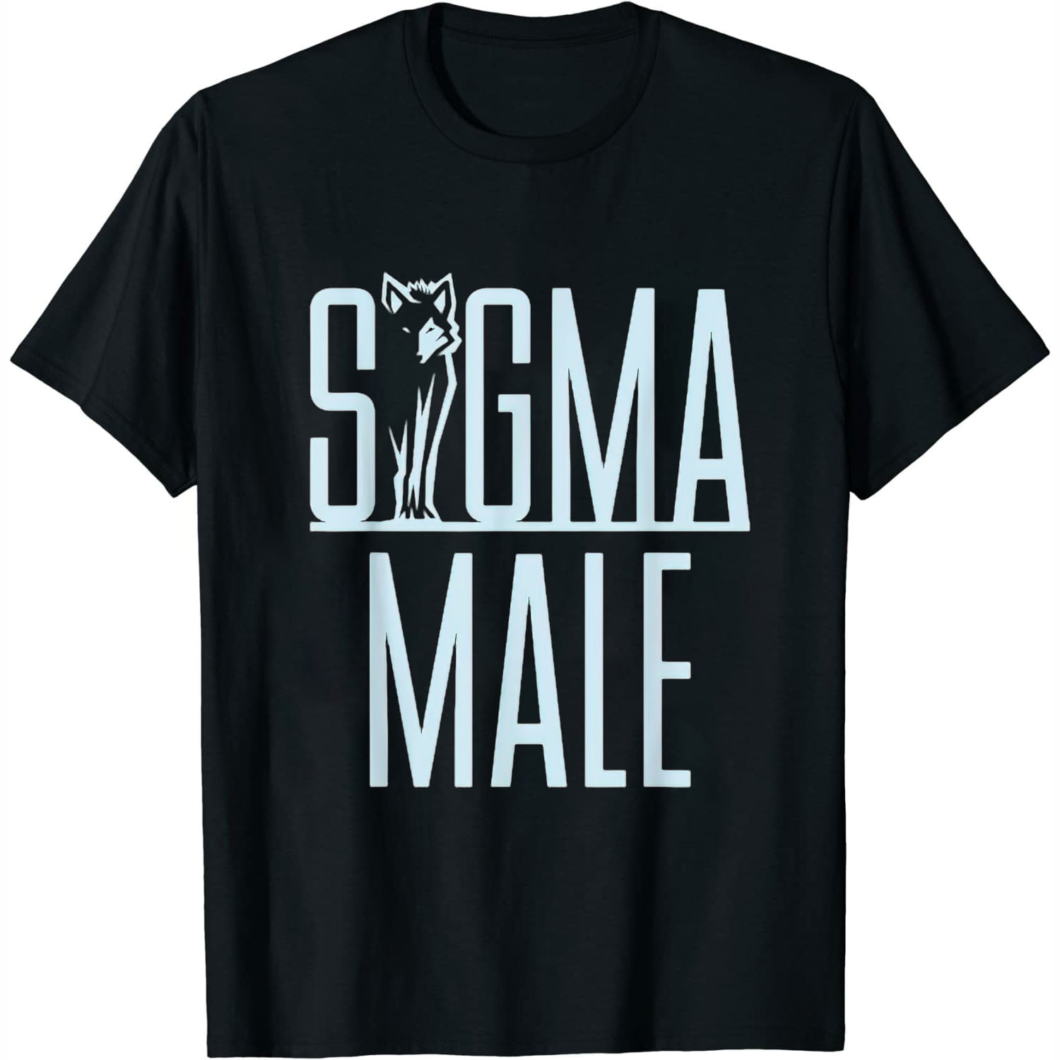 Sigma Male Lone Loner Wolf Individualist Meme Graphic Womens T-Shirt ...
