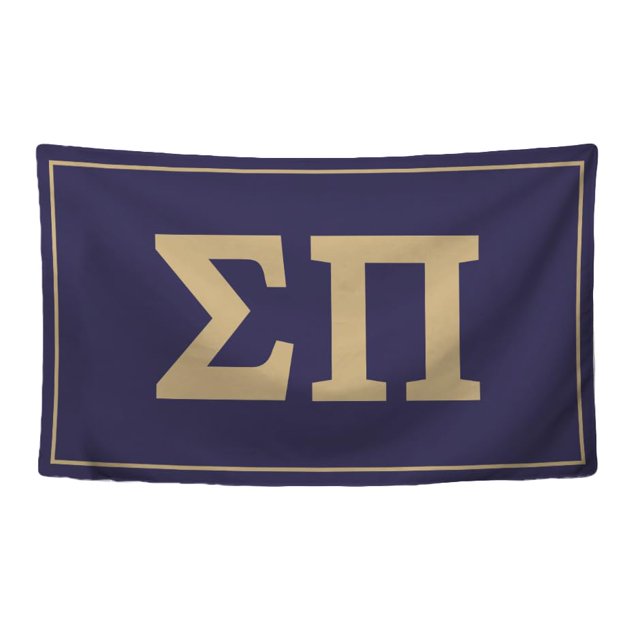 Sigma Pi Fraternity Greek Letters Flag, Two-Color Design - Walmart ...