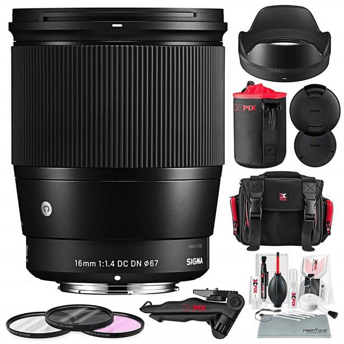 Sigma SIGMA-402965-B-KIT1625-NFBA 16 mm f-1.4 DC DN Contemporary Lens ...