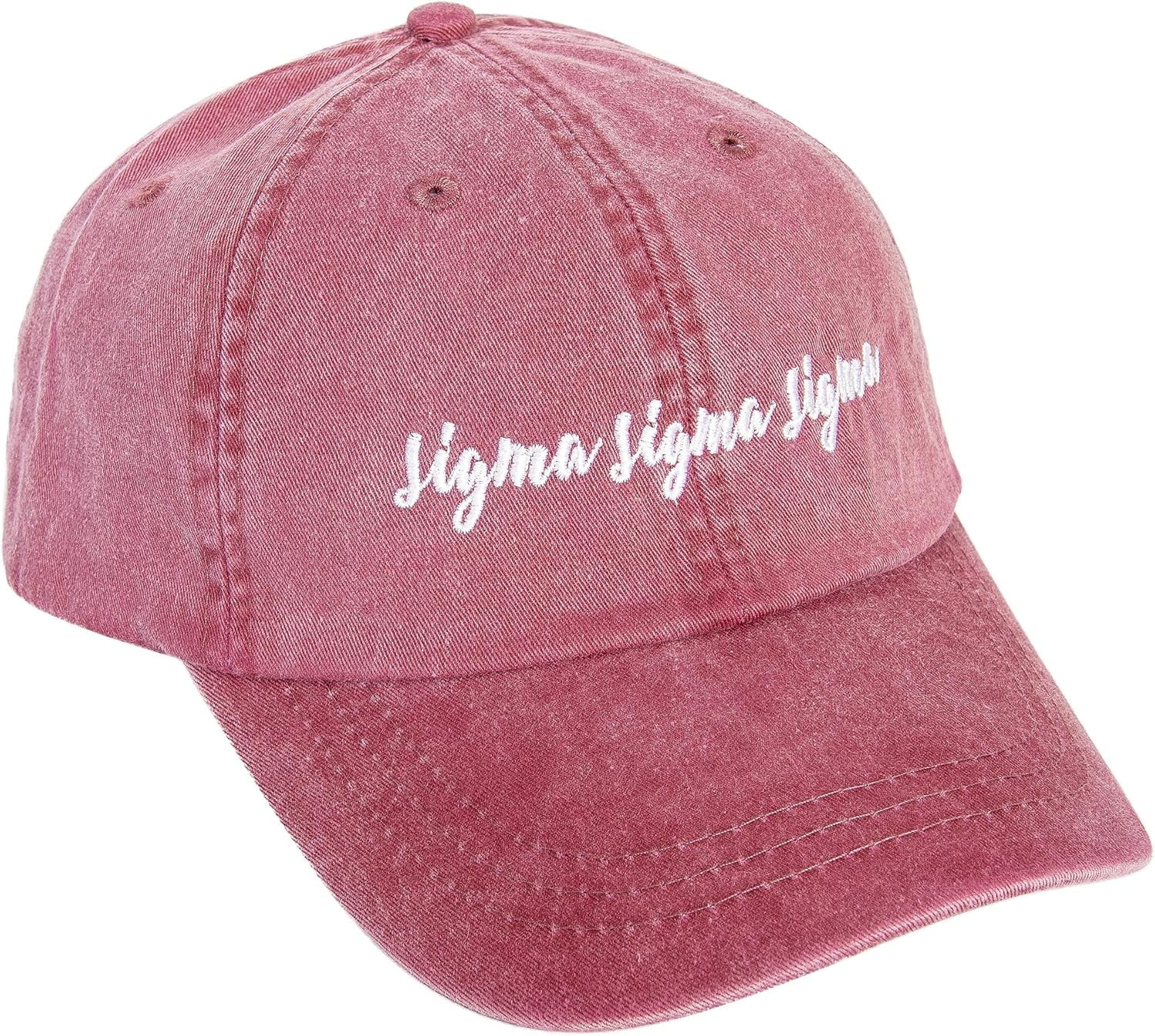 Sigma Sigma Womens Sorority Baseball Hat (N) Adjustable Tri ...