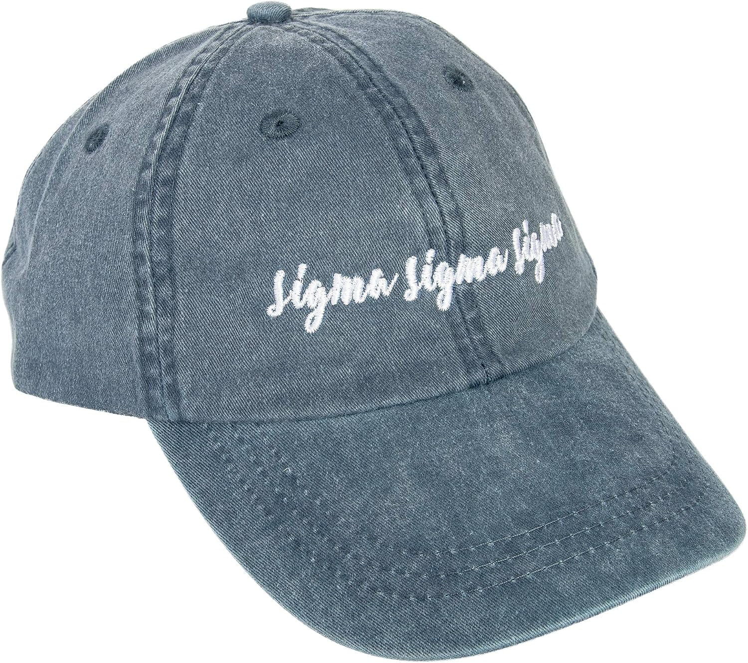 Sigma Sigma Womens Sorority Baseball Hat (N) Adjustable Tri ...