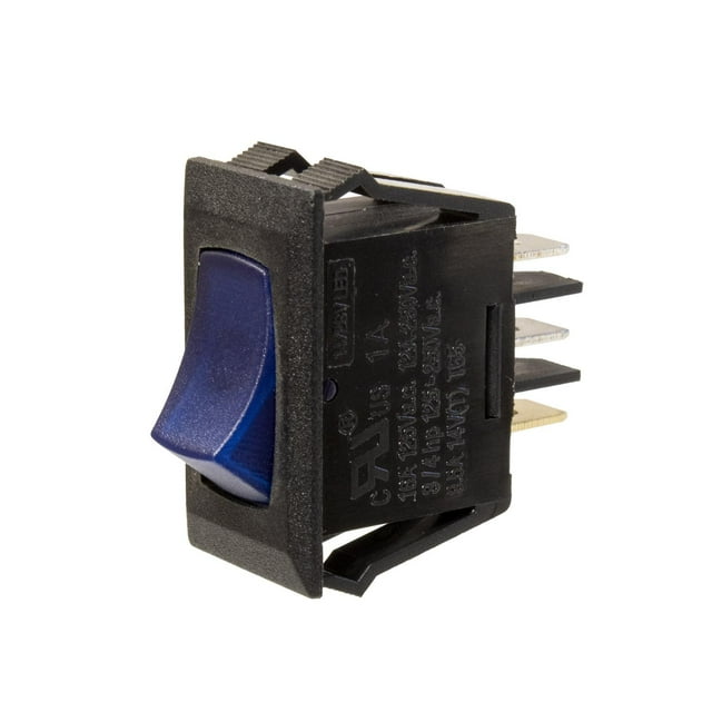 Sigma Switches Rocker Switch with Blue Light for RVs, Black - Walmart.com