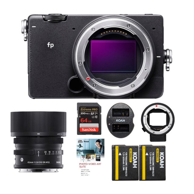 Sigma fp Full-Frame Mirrorless Camera with 45mm Lens & MC-21 Adapter ...