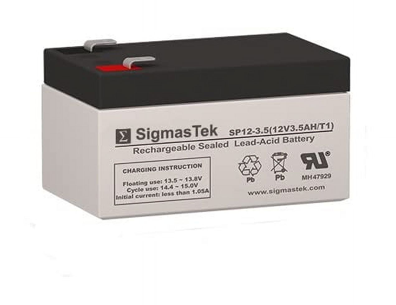 SigmasTek B&B Battery BP3-12-F1 12 Volt 3.5 AmpH SLA Replacement ...