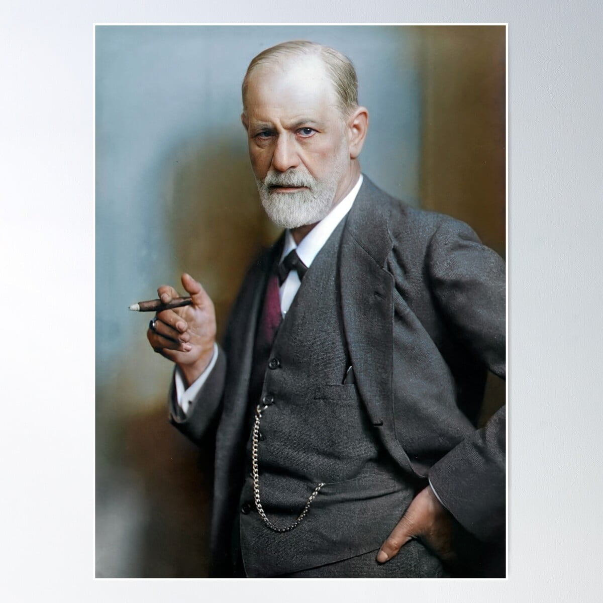 Sigmund Freud, 1921 Poster Wall Art, Modern Wall Decor For Living Room ...
