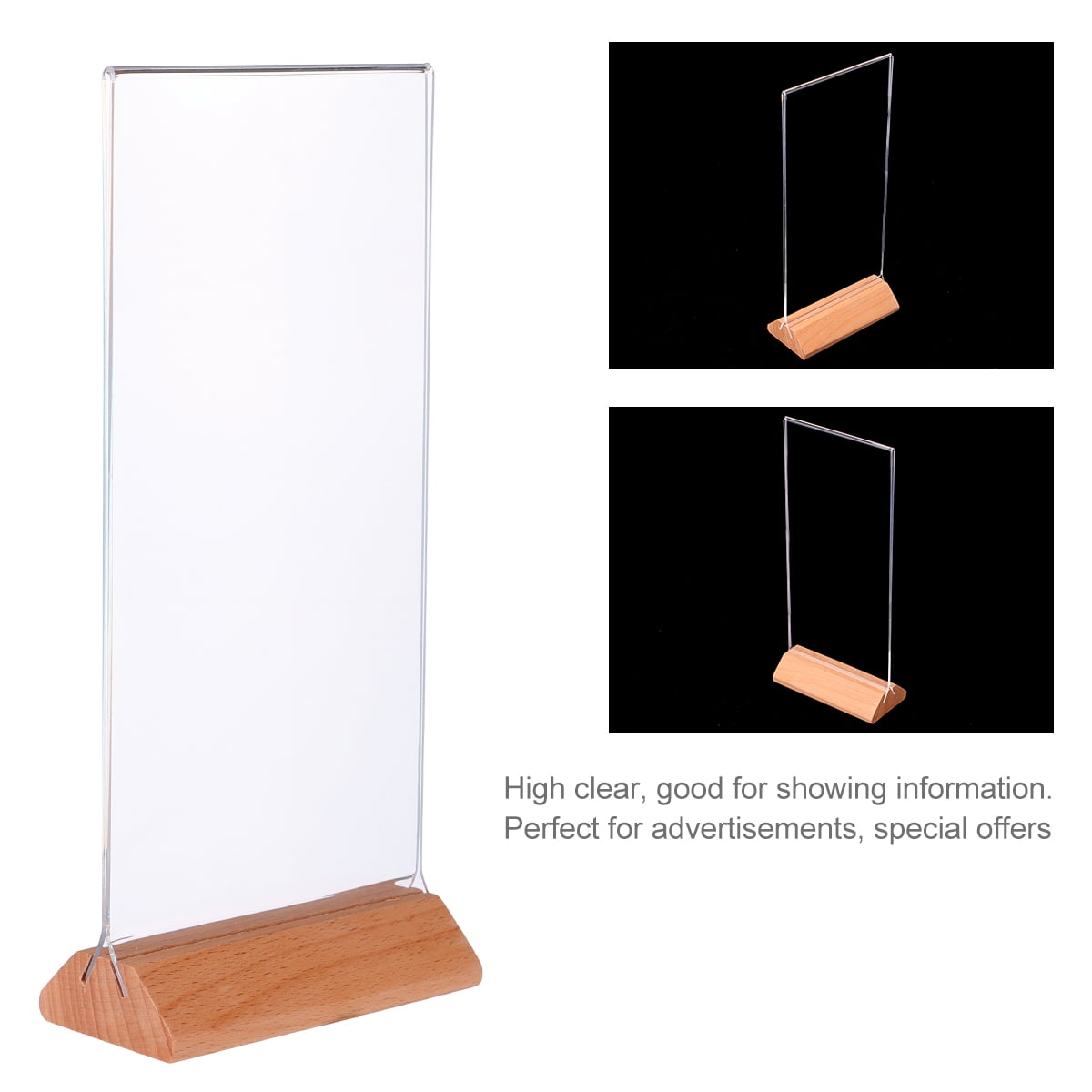 Sign Acrylic Display Stand Acrylic Sign Holder Display Shelf Emblems ...