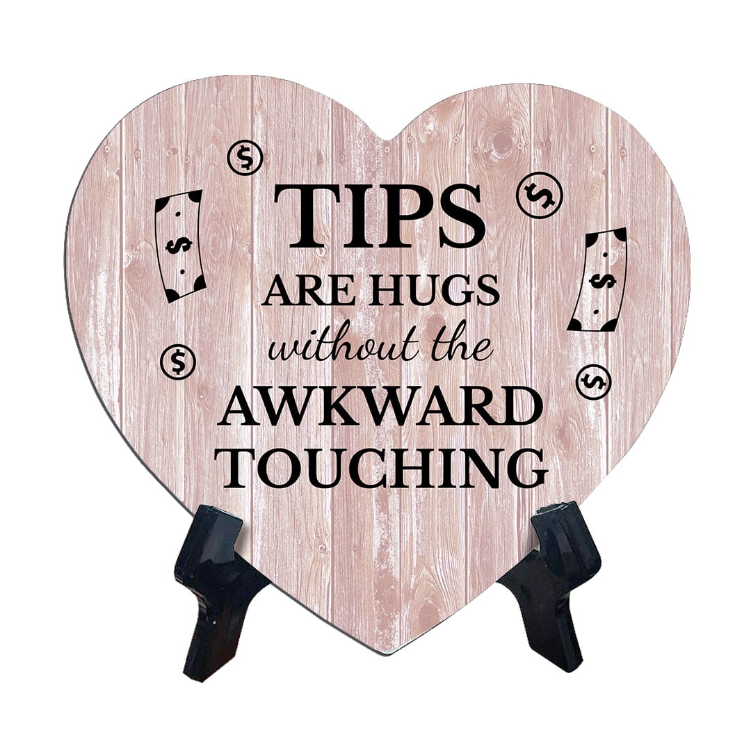 Sign ByLITA Heart Tips Are Hugs Without the Awkward Touching, Wood ...