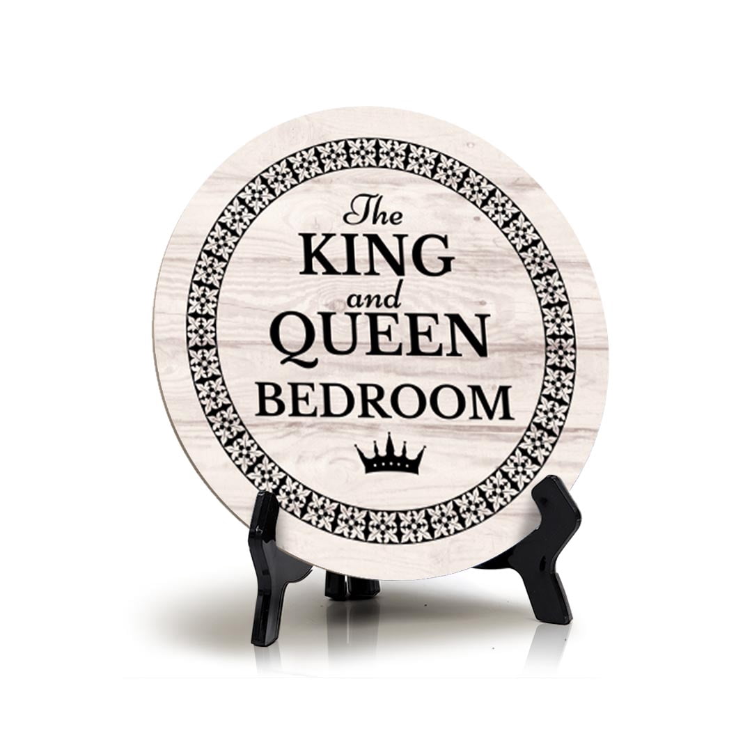 Sign ByLITA Round The King and Queen Bedroom Table Sign (5x5 ...