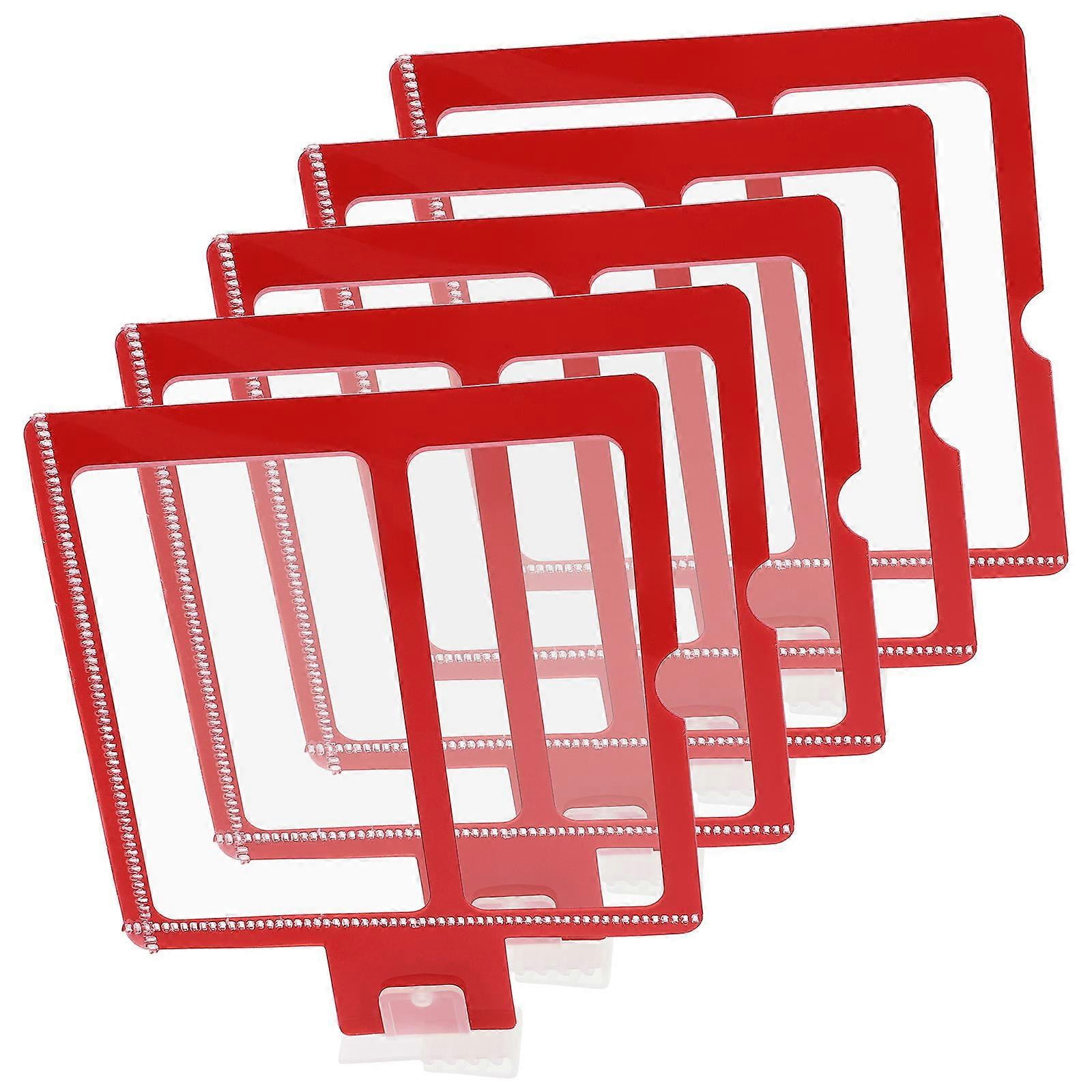 Sign Clips For Retail Display Price Tag Holder Red 12x12x0.2cm Clip on ...