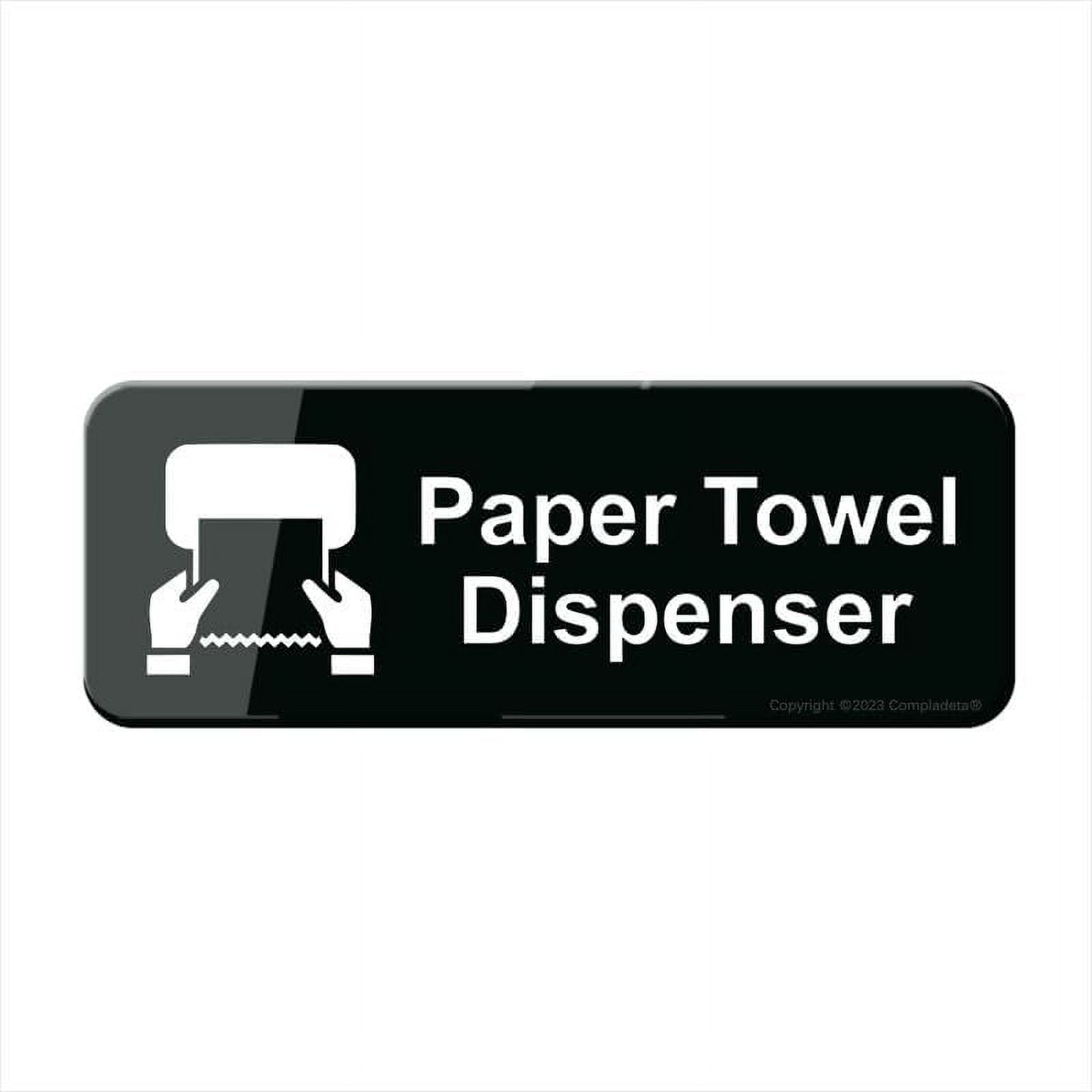 Sign For Door, Acrylic Plastic Paper Towel Dispenser Sign Sign With ...
