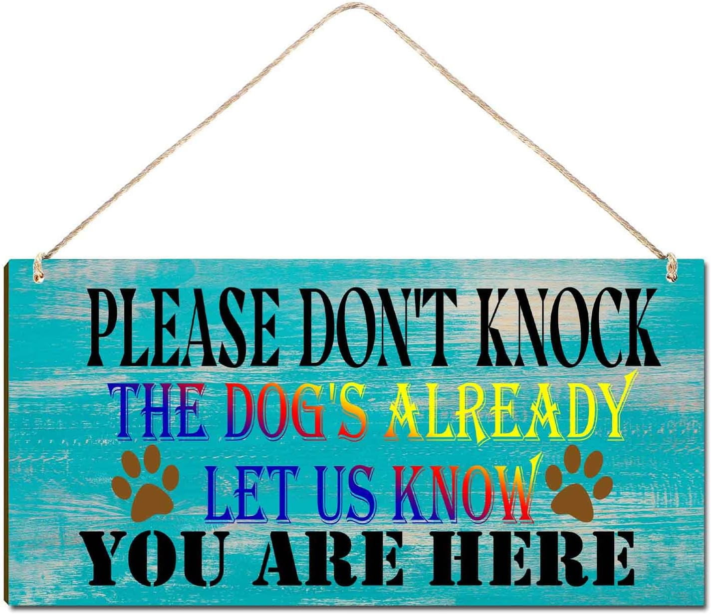 Sign for Door Outside Funny Porch Signs Outdoor Please Don't Knock The ...