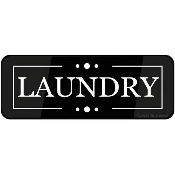 Sign For Door, Acrylic Plastic Door Labels Laundry Black And White ...