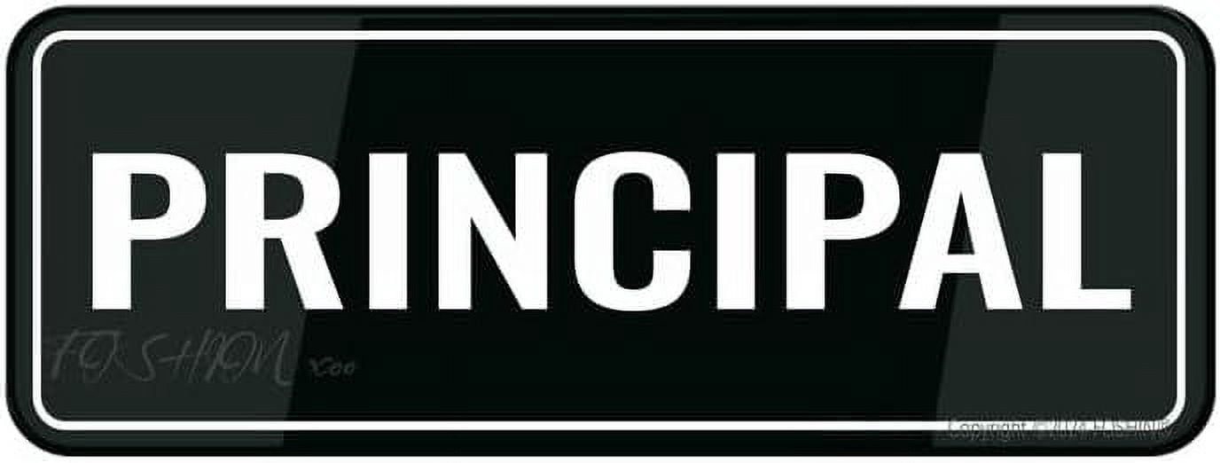 Sign For Door Acrylic Plastic Principal Sign Sign 3"" X 10"" Fade ...