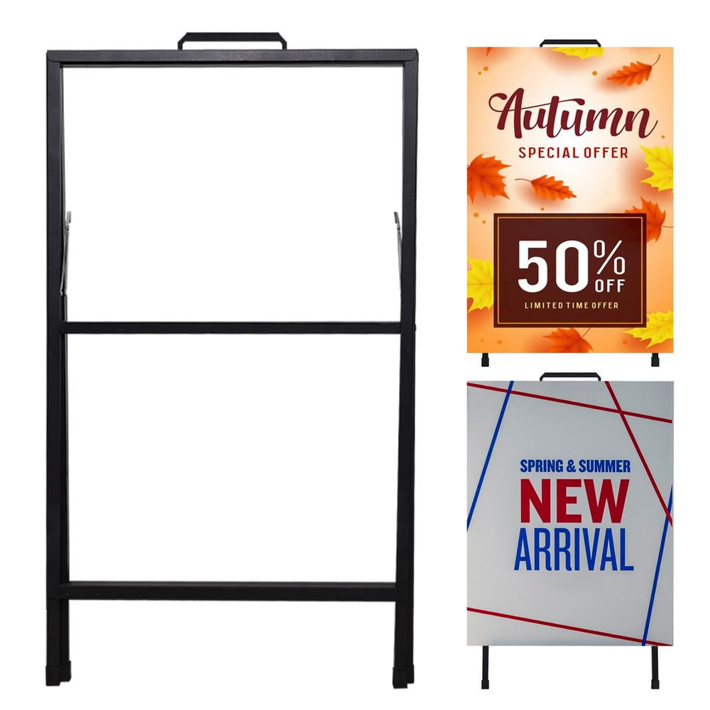 Sign Holder Floor Stand | Store Poster Stand Display Easel | Double ...