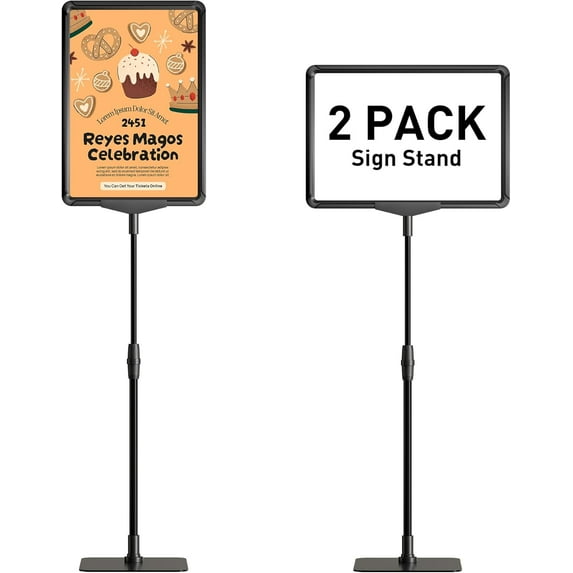 Sign Holder Stand 8.5x11 inch Sign Stand for Display Tabletop ...