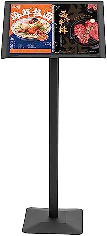 Sign Holder Vertical Flip Menu Stand, Floor Standing Catalogue Browser ...