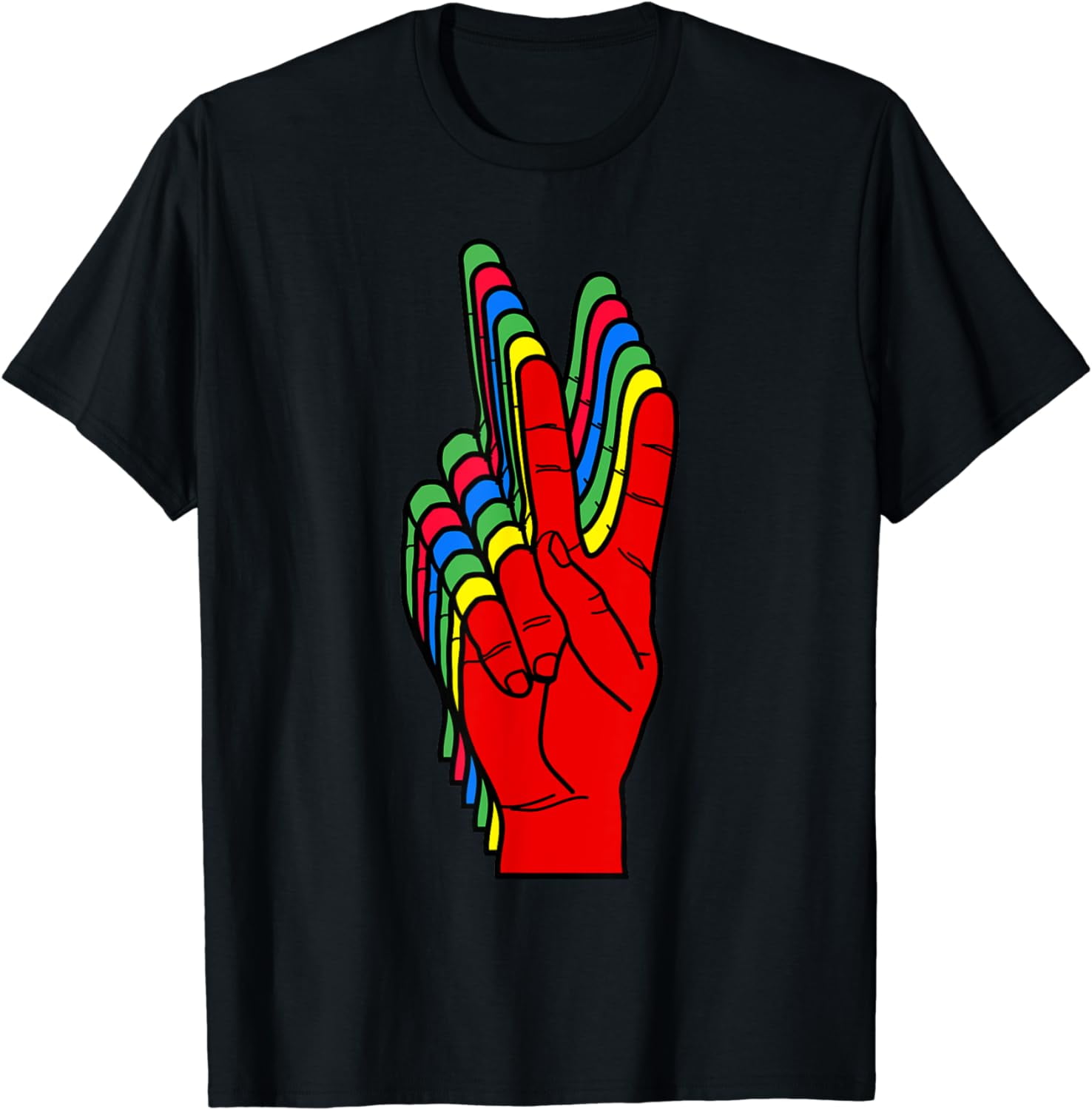 Sign Language ASL Teacher Hand Alphabet Learning Design T-Shirt ...