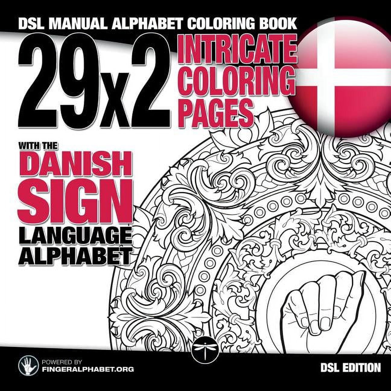 Sign Language Coloring Books: 29x2 Intricate Coloring Pages with the ...