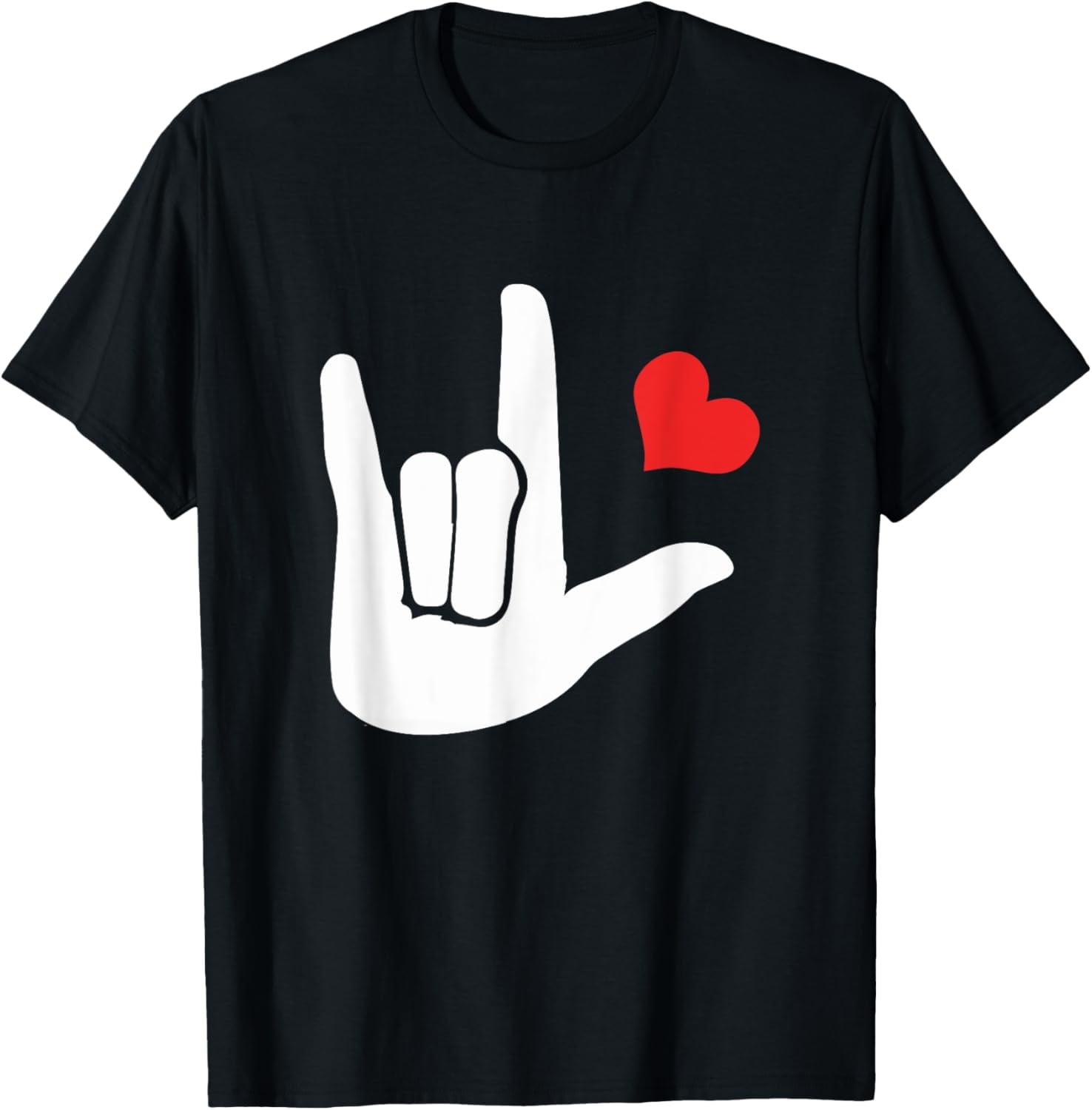 Sign Language I Love You Tshirt Design - Walmart.com