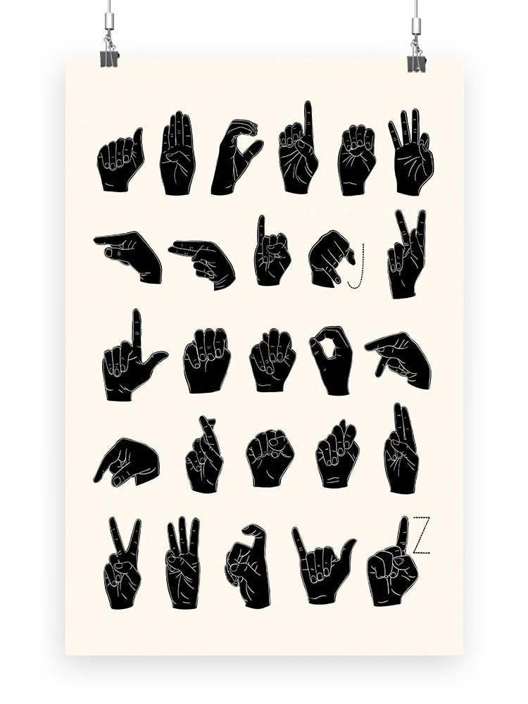 Sign Language I Poster - Emma Scarvey Designs, - Walmart.com