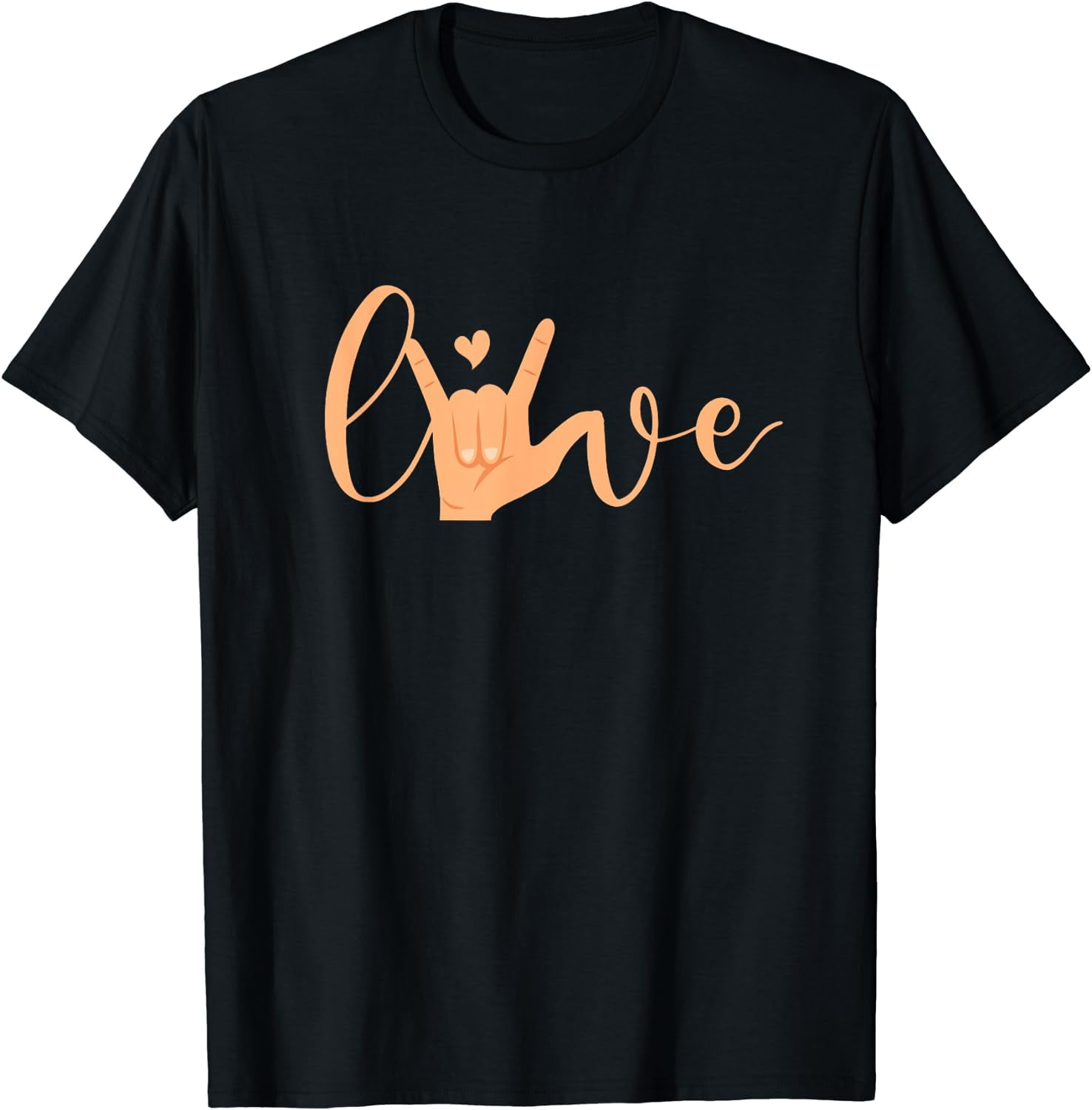 Sign Language Love - ASL Gifts For ASL Teacher Deaf Gifts T-Shirt ...