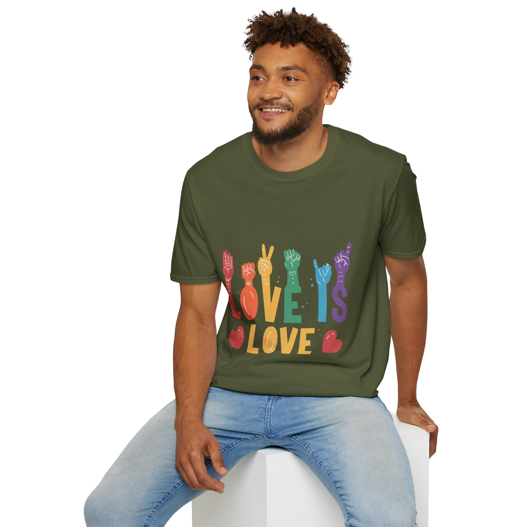 Sign Language Love Men Women Heart Shirts - Walmart.com