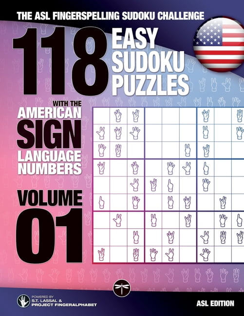 Sign Language Sudoku 118 Easy Sudoku Puzzles With the American Sign ...