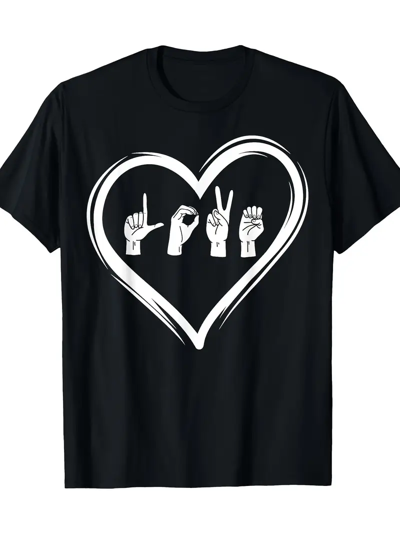 Sign Languages Teacher Heart Hand Sign Interpreter Linguist 220g 100% ...