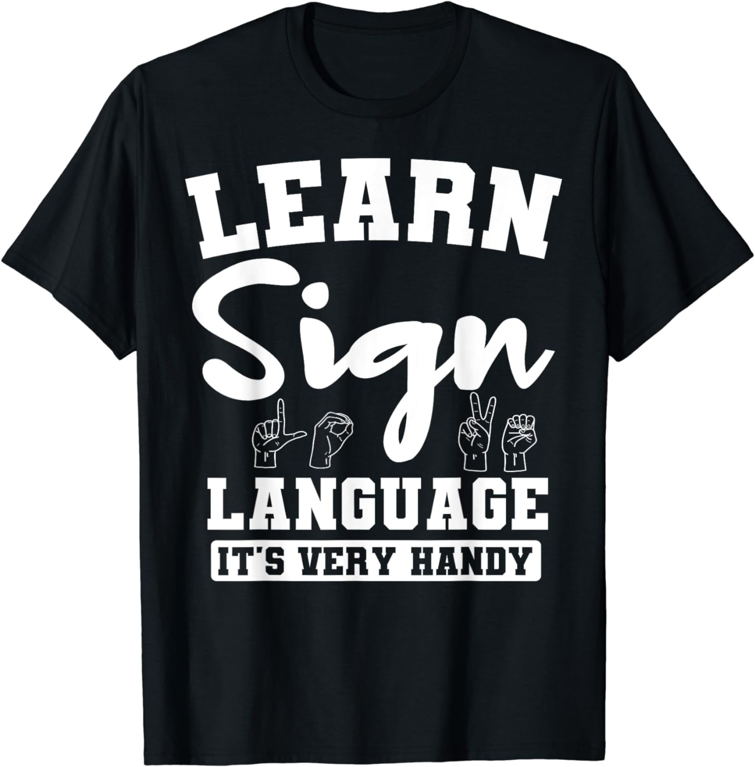 Sign Languages Teacher Linguist ASL Instructor Interpreter T-Shirt ...