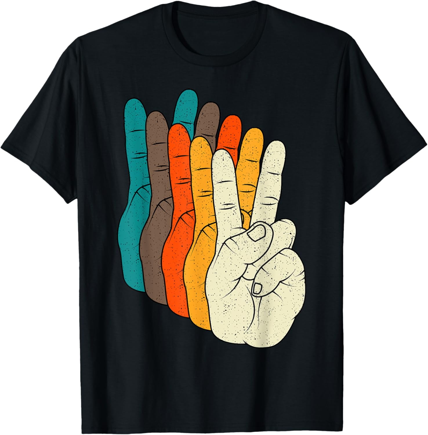 Sign Languages Teacher Retro Hand Sign Linguist Interpreter T-Shirt ...