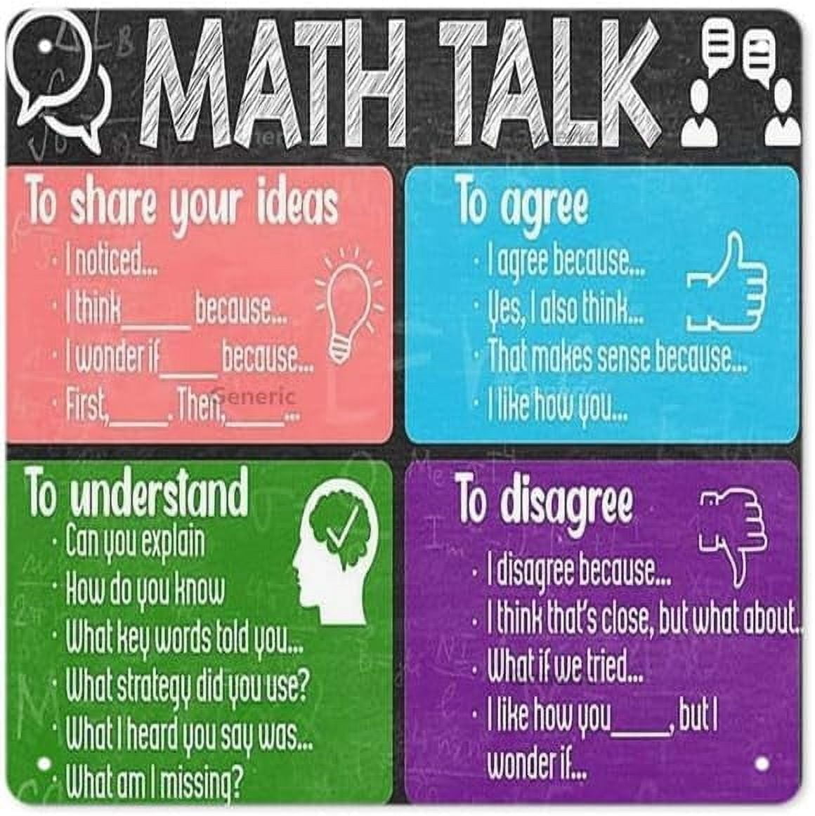 Sign Math, Educational, Elementary Back To School Classroom Rules ...