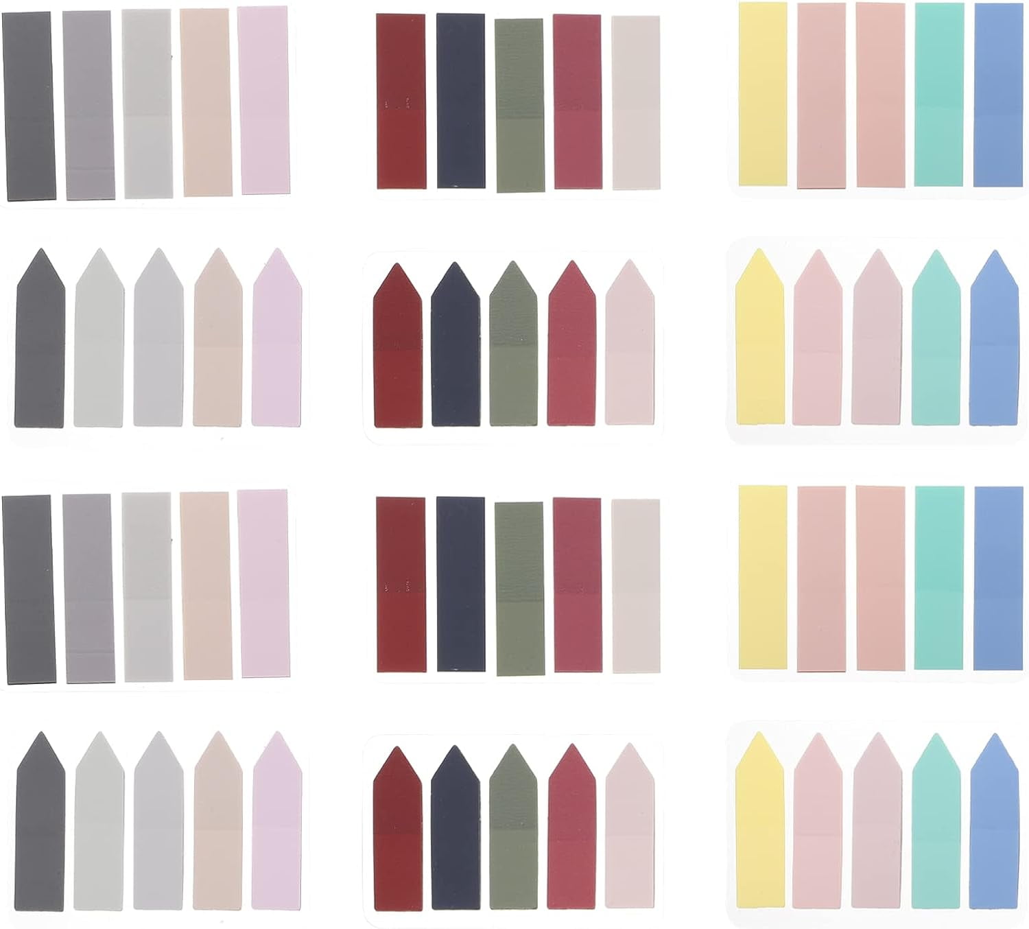 Sign Neon Sign 12pcs Page Markers Post Sign Marker Sticky Labels for ...