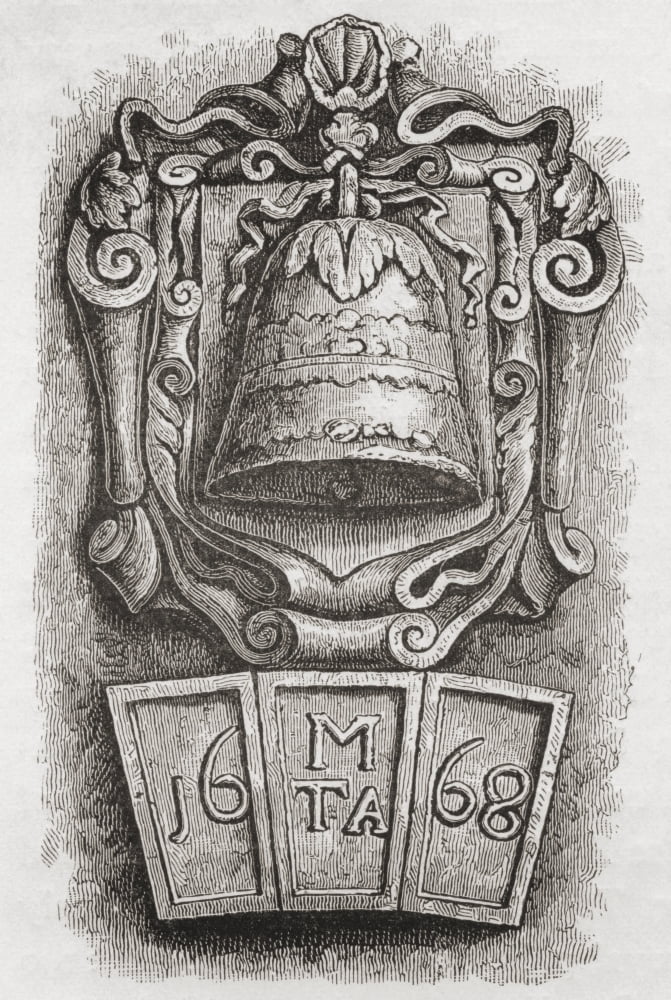 Sign Of The Bell Inn Knightrider Street London England 1668. From The ...