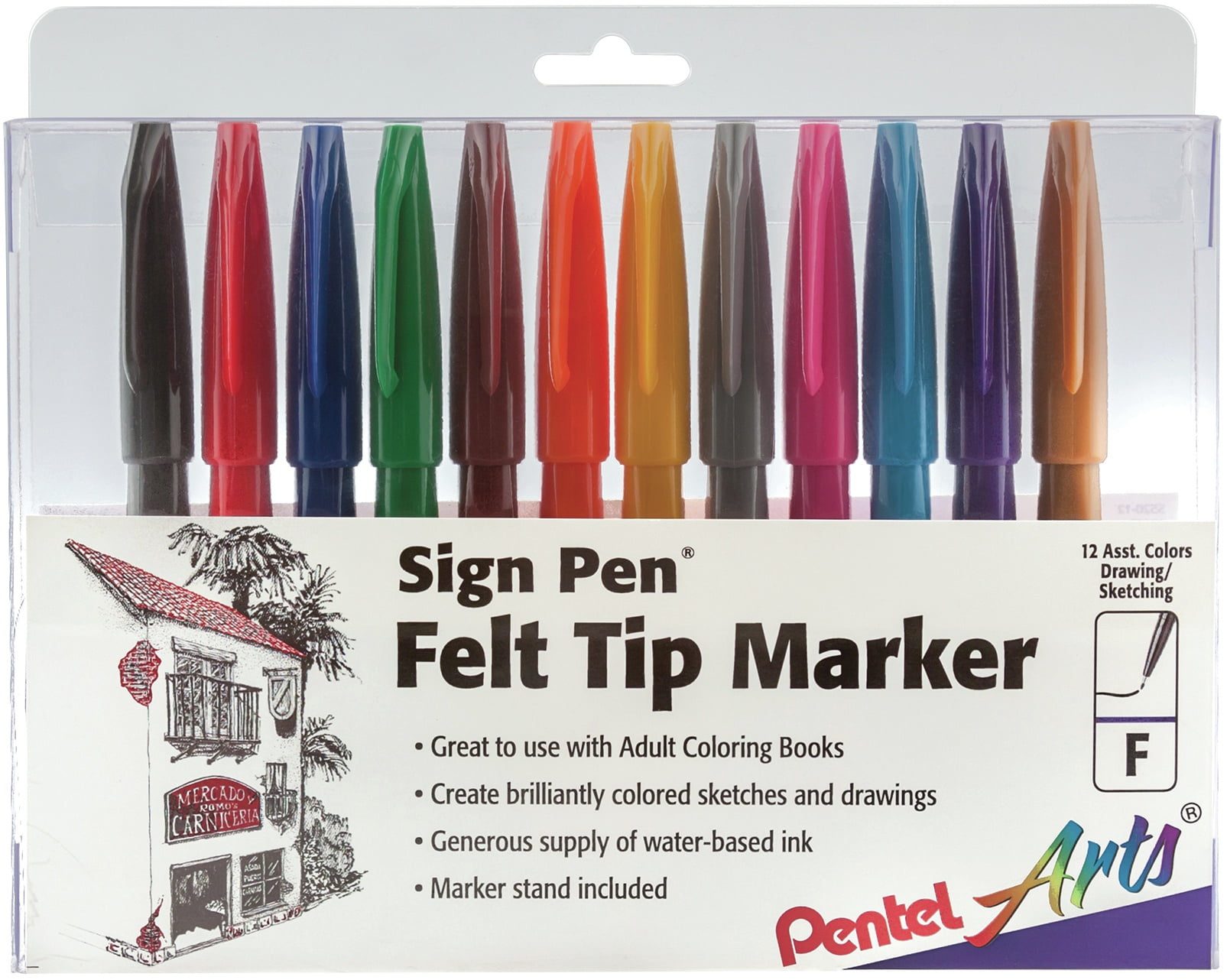 Sign Pen Fine Point Color Marker, Extra-Fine Bullet Tip, Assorted ...