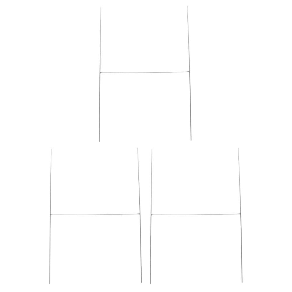 Sign Poster Stand Stakes Holder H Yard Stake Metal Signs Display Frame ...