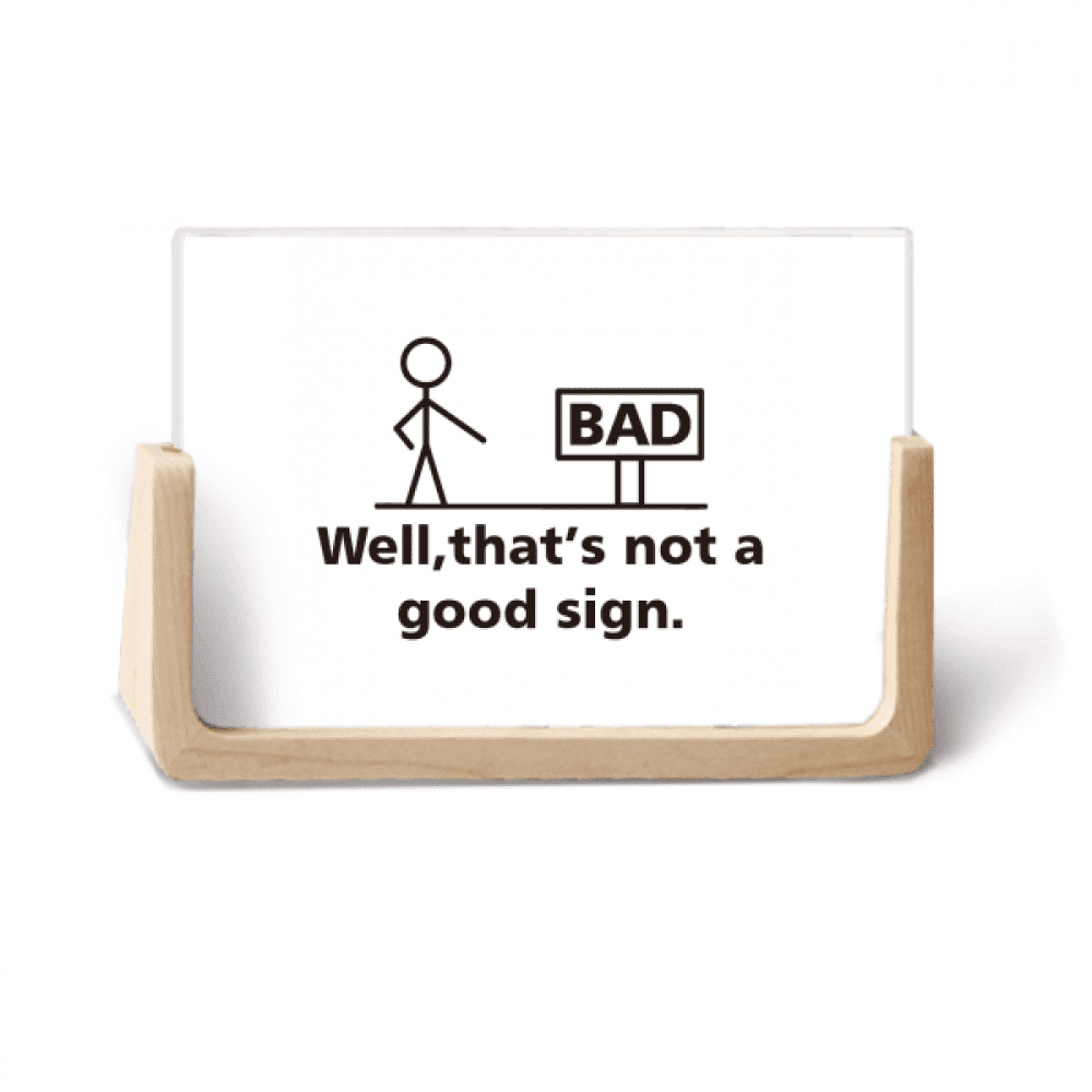 Sign Road Human Indication Photo Wooden Photo Frame Tabletop Display ...